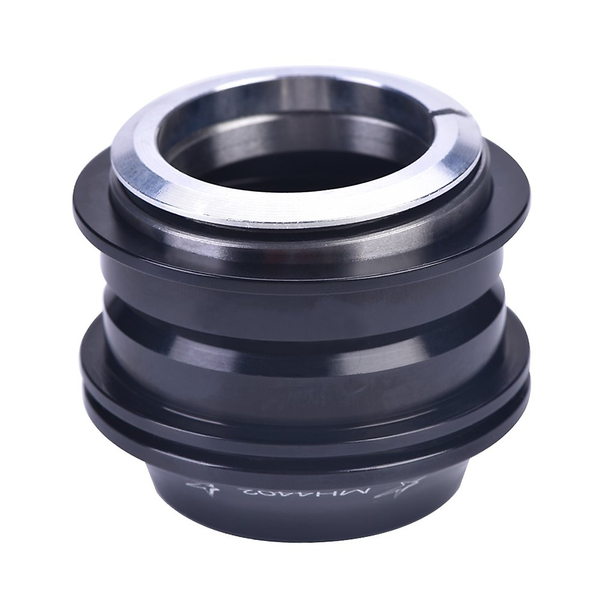 Bike Headset Set 44mm Aluminium Alloy Bearing Headset Mountain Bike Road Head Tube Accessories(Black)