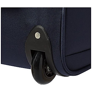Amazon Basics Underseat Carry-On Rolling Travel Luggage Bag, 14 Inches, Navy Blue
