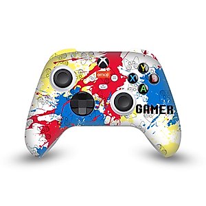 Head Case Designs Officially Licensed Emoji Gamer Art Patterns Vinyl Sticker Gaming Skin Case Cover Compatible with Xbox Series X / S Controller