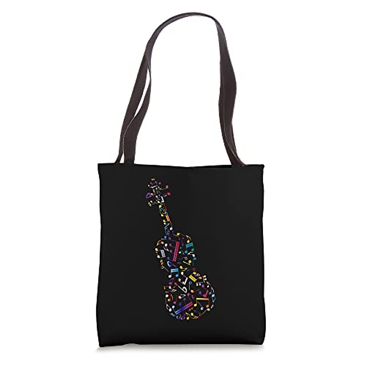 Colorful Music Notes Violin Lover Violinists Musician Tote Bag