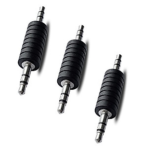 Ksmile 3.5mm Male to Male Stereo Audio Connector (3 Pack)