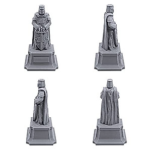EnderToys Ulvheim Statues on Pedestals by Terrain4Print, 3D Printed Tabletop RPG Scenery and Wargame Terrain for 28mm Miniatures