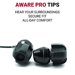 Comply Aware Pro SmartCore Earbud Tips Variety Pack - Situational Awareness - Sport Pro, Audio Pro, Aware Pro (Medium, 3 Pairs)