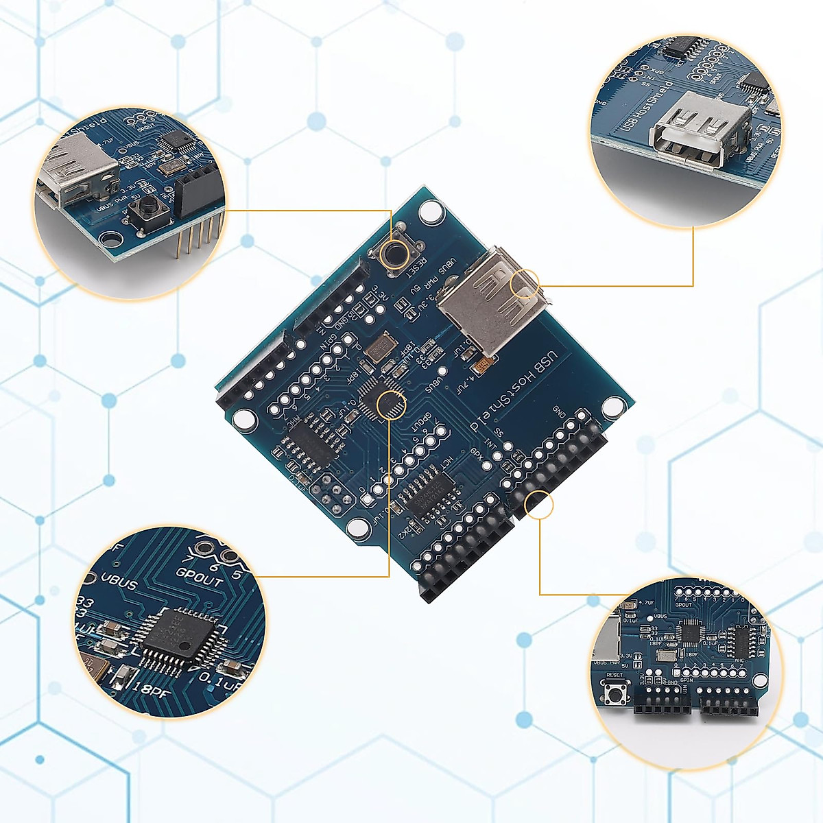USB Host Shield, ADK USB HUB Function Host Shield Function Keyes Module Board