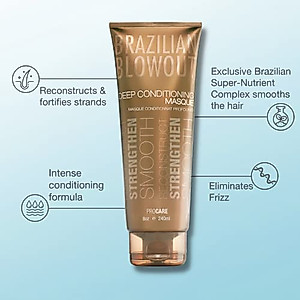 Brazilian Blowout Deep Conditioning Masque,8 Fl Oz (Pack of 1)