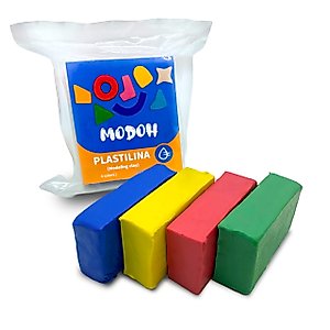 MODOH Plasticine Oil Based Modeling Clay, Non Hardening Reusable Clay, Non Toxic No Bake Professional Oil Base Sulfur Free Sculpting Clay (Assorted Colors Regular, 1 Lbs)