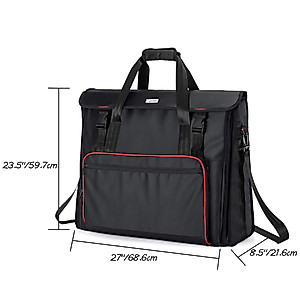 CURMIO Travel Bag Compatible for Apple iMac 27'' Desktop Computer, Portable Carrying Case Compatible with iMac 27-inch Monitor and Accessories, Black (Patent Pending)