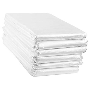 Hemoton White Garbage Bags Clear Garbage Bags, 50 pcs Trash Bags Garbage Bags, Wastebasket Bin Liners, Thickened Trash Bags for Bathroom Bedroom Office Garbage Can (90 * 70cm) Comforter Storage Bag