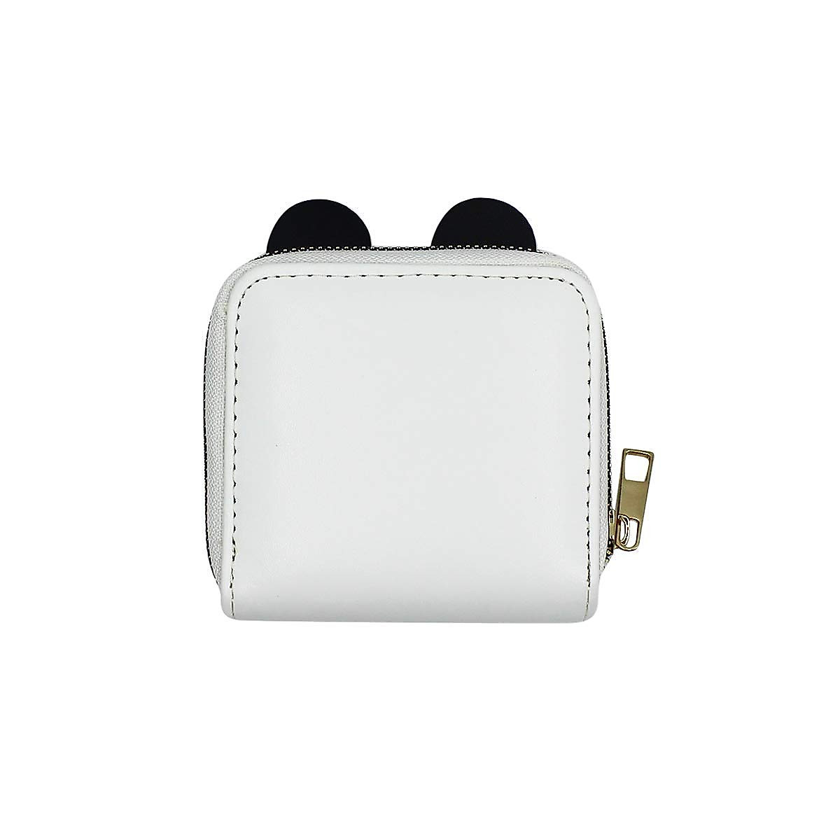 mosstyus Women Girls Small Wallet Short Wallet Card Holders Clutch Purse Coin Holder Card Organizer, Zipper,Cute Panda