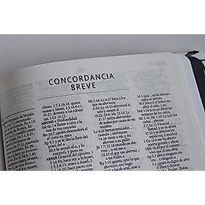 Biblia RVR 1960 letra grande. Tapa dura tela azul púrpura con flores tamaño manu al / Bible RVR 1960 Handy Size Hardcover Cloth with Purple Blue Flowers