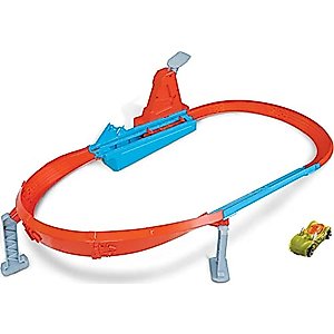 Hot Wheels Toy Car Track Set, Rapid Raceway Champion, Multi-Car Racing, Connects to Other Sets, 1:64 Scale Car