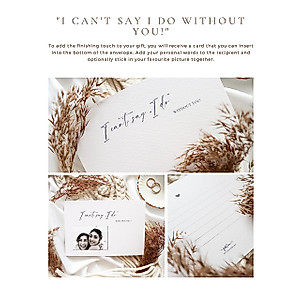 Jolicoon Will you be my bridesmaid wooden card with flip envelope and seal sticker - Bridesmaid proposal card