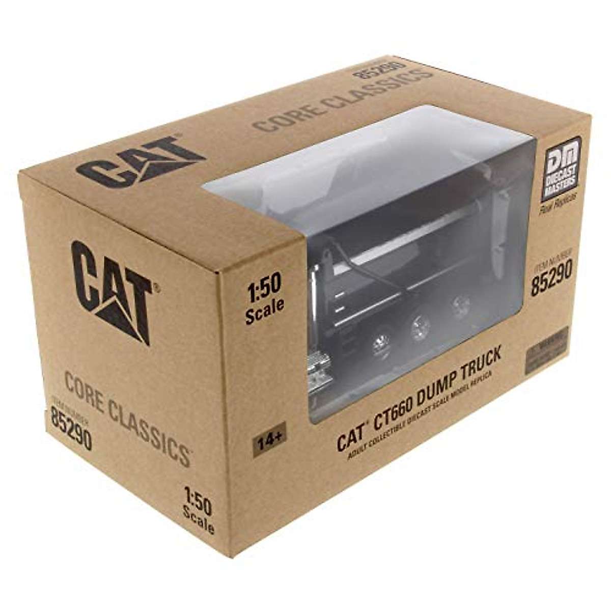 DM DIECAST MASTERS Caterpillar CT660 Dump Truck Yellow Core Classics Series Vehicle