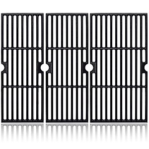 Adviace 18 Inches Grill Grates Replacement for Charbroil Performance 463377319, 463376419, 463376519, 463376319, Cast Iron Cooking Grid Grates for Char-Broil G470-0002-W1, G470-0003-W1, G321-0005-W1.