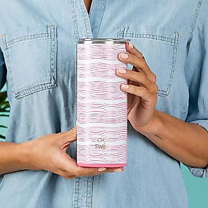 Swig Life 20oz Triple Insulated Stainless Steel Tumbler with Spill-Resistant Lid, Dishwasher Safe, Double Wall, and Vacuum Sealed Coffee Tumbler in Rad Racer Print (Multiple Patterns)