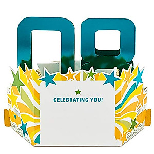 Hallmark Paper Wonder 80th Birthday Pop Up Card (Celebrating You)