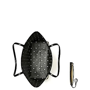 Kate Spade x Disney Minnie Mouse Large Reversible Leather Tote Purse(White Multi)