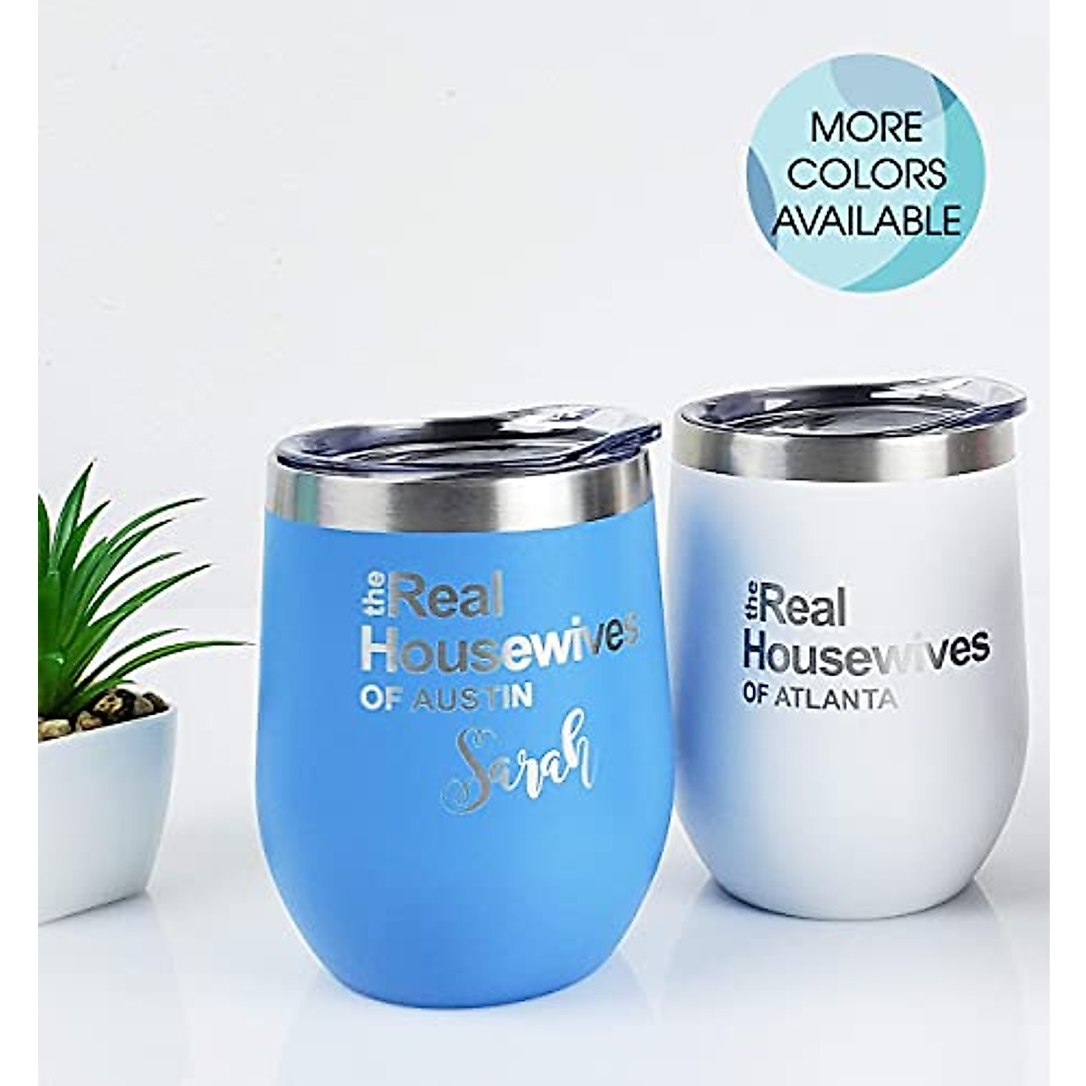 The Real Housewives of Your City Vacuum Insulated Wine Tumbler with Lid