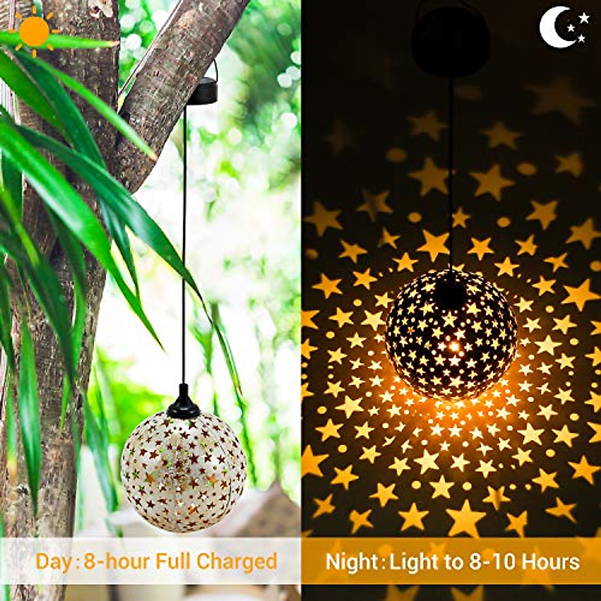 OxyLED Solar Outdoor Pendant Lights - Waterproof & Decorative