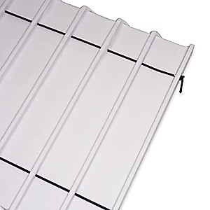 CuteBox Company White Plastic Tray (14.75” x 8.25” x 1”) with 10-Bar Compartments White Wooden Tray Insert for Jewelry Storage, Organization, Merchandise, Display