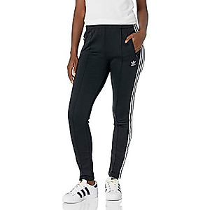adidas Originals womens Superstar Primeblue Track Pants, Black/White, Small US