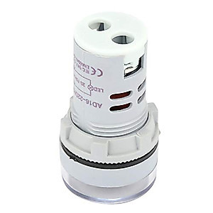 YWBL-WH AC Round Frequency Meter LED Digital Display Hz Frequency Indicator Light