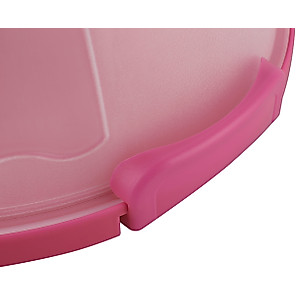 HelloCupcake Portable Cake and Cupcake Carrier / Storage Container - 10.4" Diameter (Inside Cover), Translucent Dome - Perfect for Transporting Cakes, Cupcakes, Pies, or Other Desserts (Fuchsia)