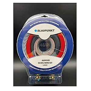 Blaupunkt AMK00R Car Audio Amplifier 0 Gauge Wiring Kit RED