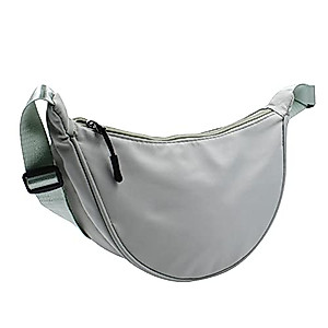 ANKOMINA Small Canvas Crossbody Bag for Women Girls Fashion Portable Hobo Chest Bag Shoulder Crossbody Dumpling Bag