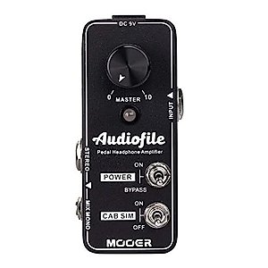 MOOER Audiofile Guitar Headphone Amp Analog, Access to Effects Circuits, Buffer/Clean Boost for Electric Guitar/Bass