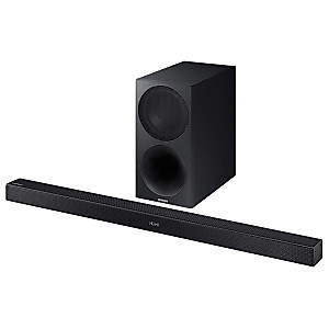 Samsung 2.1 Channel 290 Watt Soundbar with Wireless Subwoofer, Bluetooth, HDMI, USB, Optical Audio - HW-HM45C - FREE HDMI CABLE