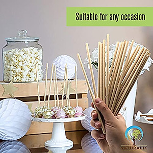 Naturalik 300/1000-Pack Extra Durable Brown Paper Straws Biodegradable- Premium Eco-Friendly Paper Straws Bulk- Drinking Straws for Juices, Restaurants and Party Supplies, 7.7" (Brown, 300ct)