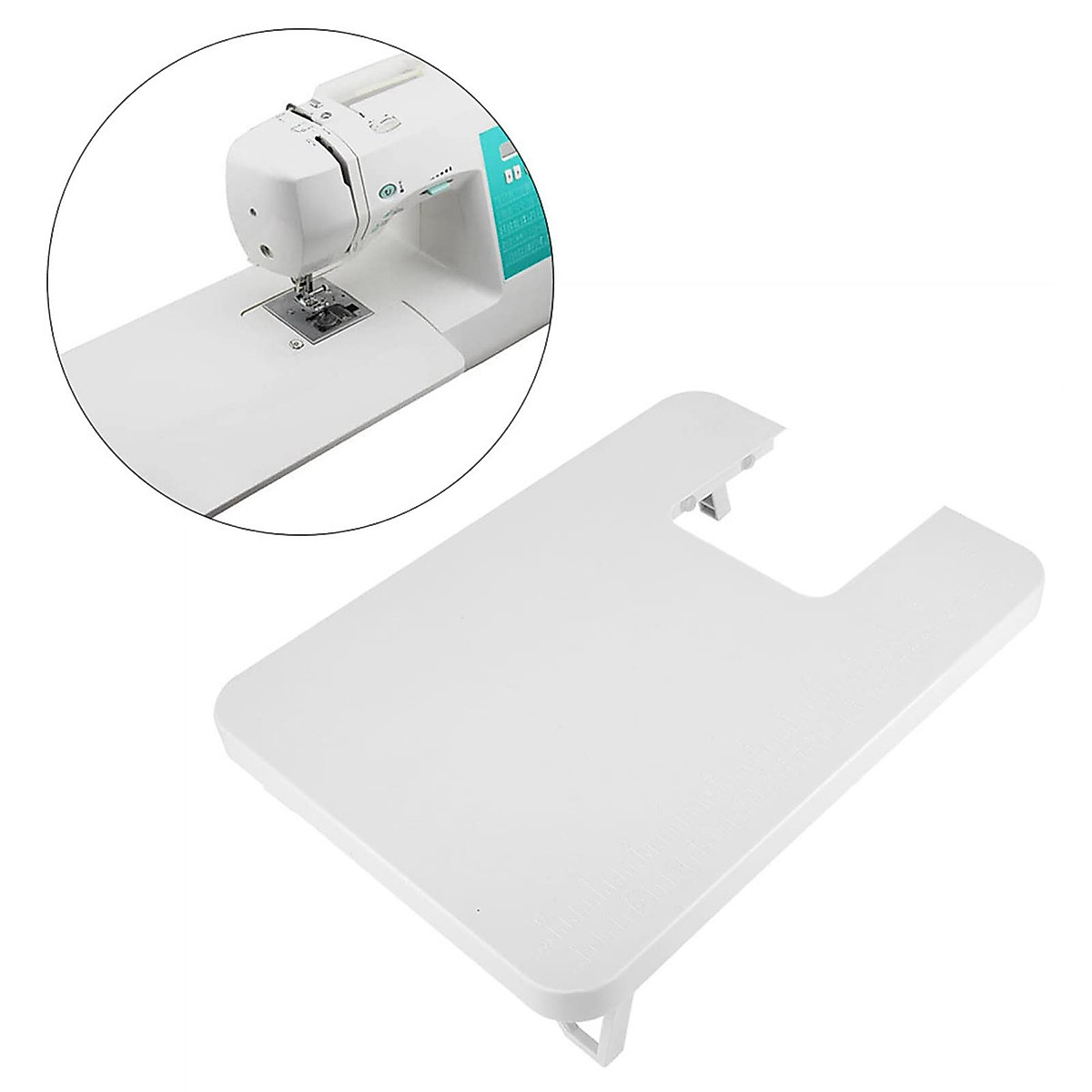 Sewing Machine Extension Board, Portable ABS Plastic Mini Desktop Sewing Machine Extension Table Extension Board for Household Home Sewing Craft Accessories, 13.9x9.9x2.8inch