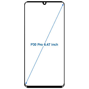 MMOBIEL Front Glass Repair Kit Compatible with Huawei P30 Pro - 6.47 inch 2019 - Lens Screen Replacement Repair Kit - Incl. Toolkit - Black