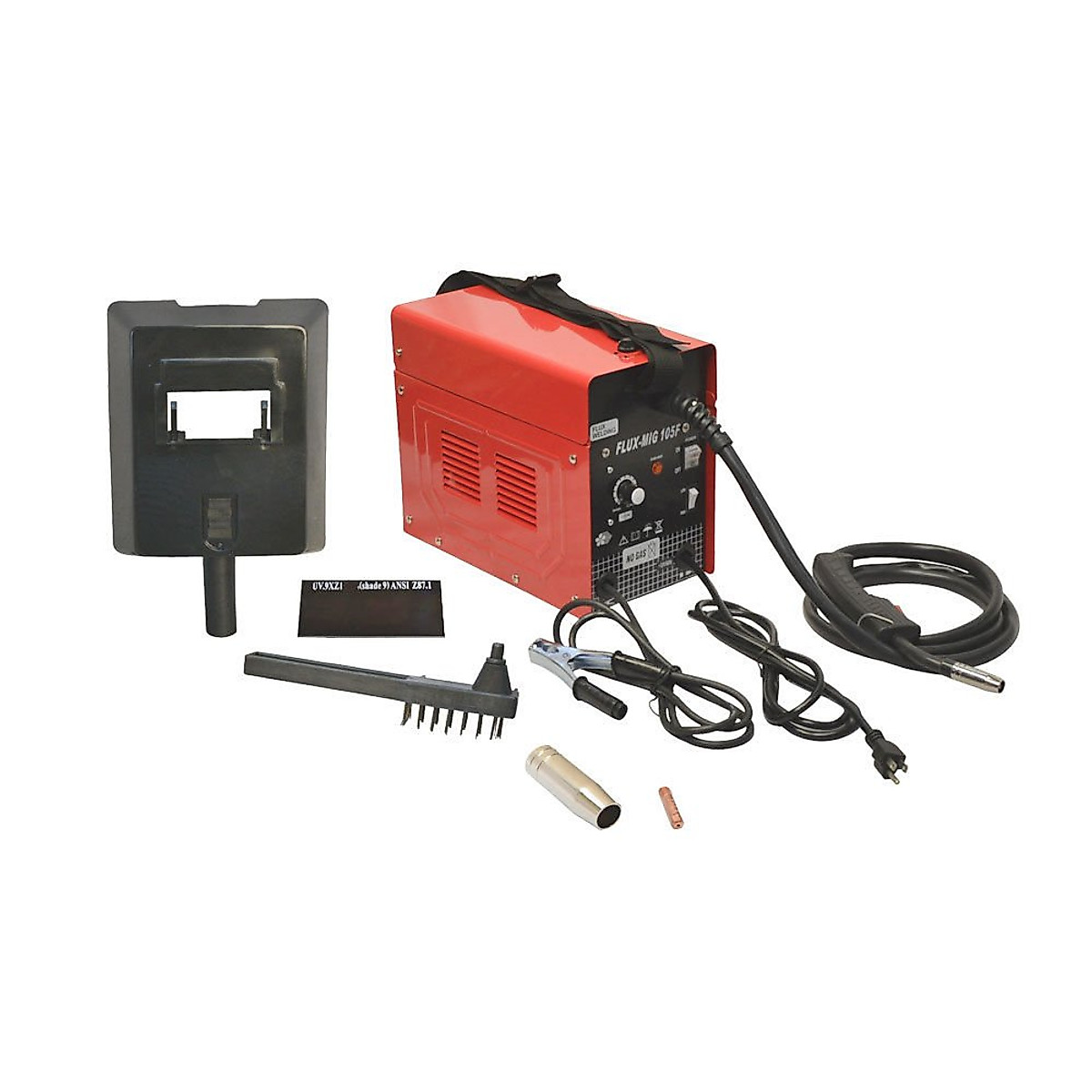 Mig 105 Flux Core Wire Mig Welding Machine 90AMP No Gas Welder Cooling Fan