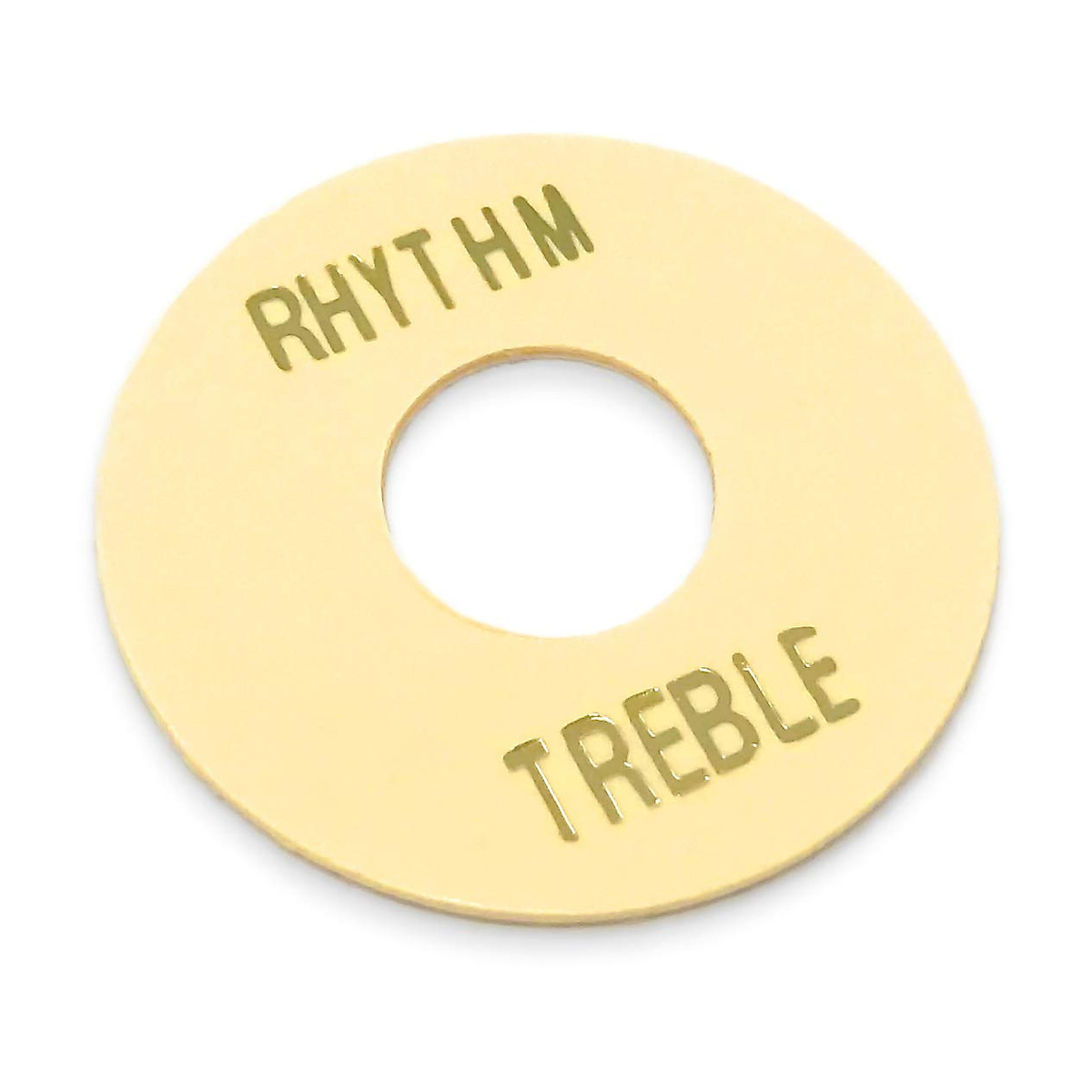 Vintage Forge Cream with Gold Rhythm Treble Switch Washer Toggle Ring Plate Compatible with Gibson Les Paul SG Guitar SWR10-CRM