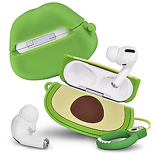 AIRSPO Case for Airpods Pro 2nd Generation 2022, Cute Cartoon Airpod Pro 2 Case for Girls Boys Fashion Soft Silicone Character Protective Skin for AirPods Pro 2 Carrying Case (Avocado-Pro 2)