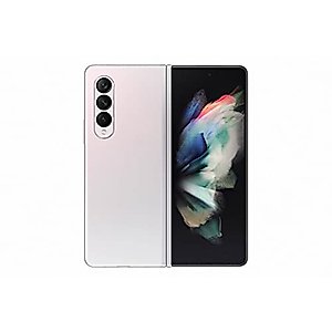 SAMSUNG Galaxy Z Fold 3 Factory Unlocked Android Cell Phone International Version Smartphone Tablet 2-in-1 Foldable Dual Screen Under Display Camera 256GB Storage, Phantom Silver (Phantom Silver)