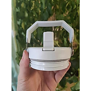 Replacement 20oz And 30oz Flip Tumbler Lid With Straw - Fit For Stanley 20oz And 30oz IceFlow Flip, Adventure Quencher and Quencher 2.0 Tumbler (20 to 30 oz STRAW LID GREY)