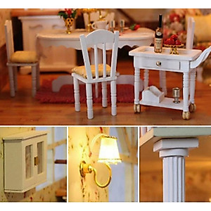 Flever Dollhouse Miniature DIY House Kit Creative Room with Furniture for Romantic Valentine's Gift (Be Enduring As The Universe)