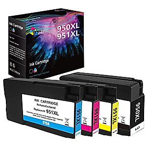 Ubinki 950 XL 951 XL Compatible Ink Cartridges Replacement for HP 950 951 XL Ink Cartridge Combo Pack to use with OfficeJet Pro 8600, 8610, 8615, 8620, 8625, 8100, 251DW, 276DW Printer, 4 Pack