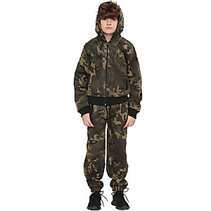 A2Z Kids Tracksuit Boys Girls Designer's Camouflage Jogging Suit Top Bottom 5-13 Yr