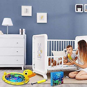 ibestby Inflatable Tummy Time Water Mat Fun Inflatable Water mat for Newborn Boys and Girls,Activity Center Your Baby's Stimulation Growth