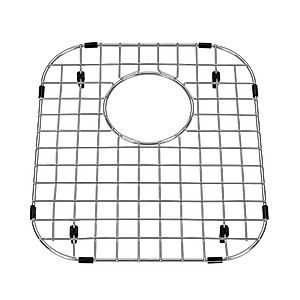 Starstar 60/40 Double Bowl Kitchen Sink Bottom Two Grids, Racks, Protector Stainless Steel, 16" x 13",14.5" x 11.26"