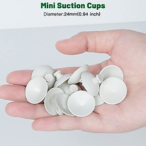 YiaMia 12 Upgraded Rubber Suction Cups for Submersible Lights Pool Lights Pond Lights, Hookless, 0.94inch for Home Decor and Organization