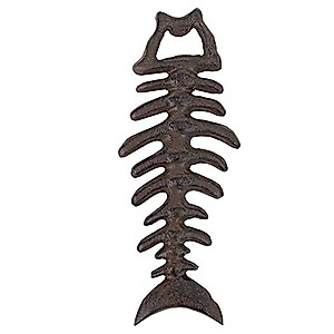 Design Toscano Fish Bones Skeleton Cast Iron Bottle Opener