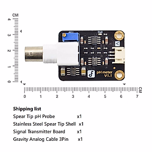 Gravity: Analog Spear Tip pH Sensor/Meter Kit for Soil and Food Applications