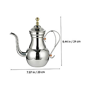 CIYODO Coffee Filter Kettle Kettle Espresso Ground Hand Drip Coffee Kettle Coffee Tea Kettle Coffee Delicate Coffee Kettle Tea Kettles Teapot Stainless Steel Silver