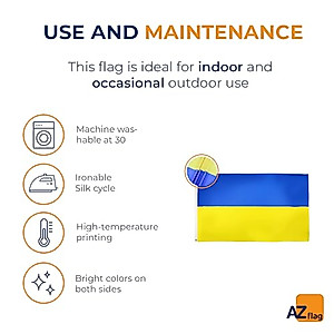 AZ FLAG Ukraine Flag 2' x 3' - Ukrainian Flags 60 x 90 cm - Banner 2x3 ft