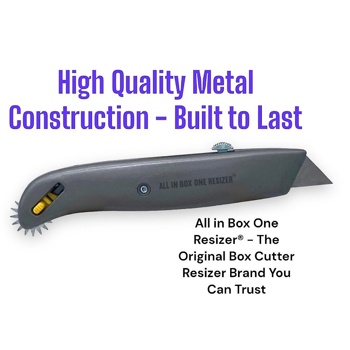 Box Resizer Tool with Scoring Wheel - Utility Knife Cardboard Scorer, Reducer - Box Cutter Sizer Tool for Resizing Reducing Size of Shipping Boxes